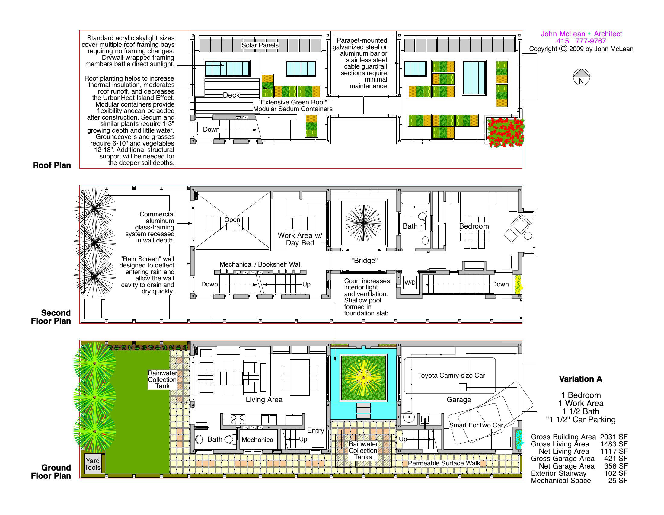 30 "A House for a Small Urban Lot" by John McLean, Architect